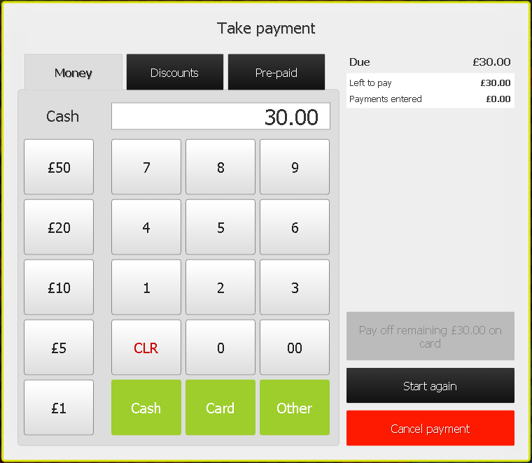 Deposit Redemption and Other Payment Types